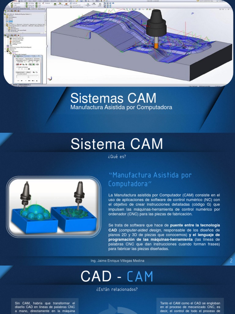 T03-Sistemas CAM | PDF | Control numerico | Herramienta de máquina