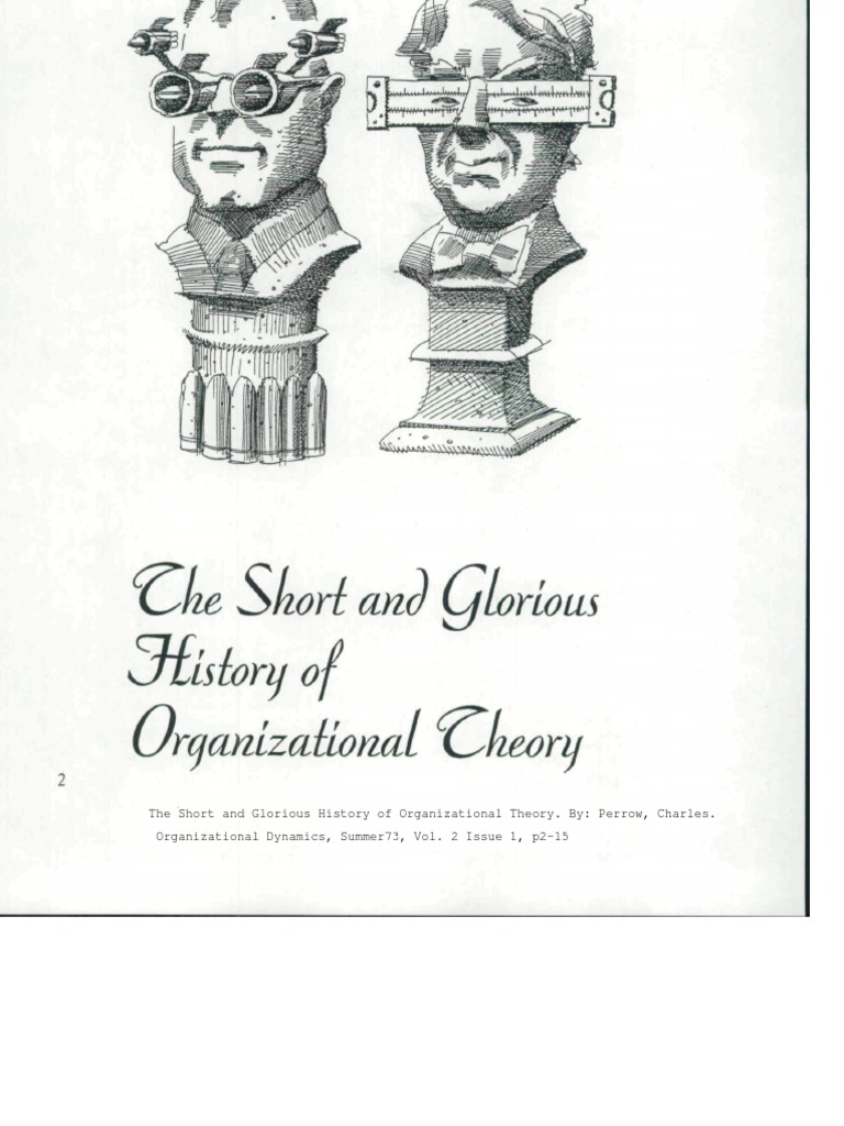 Evolution of Organizational Theory | PDF | Bureaucracy | Leadership