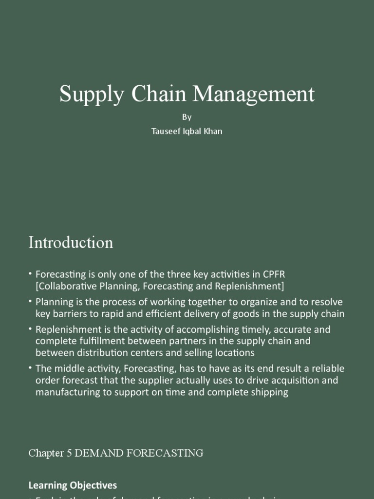 Scm Module 4 Demand Forecasting Pdf Forecasting Linear Regression