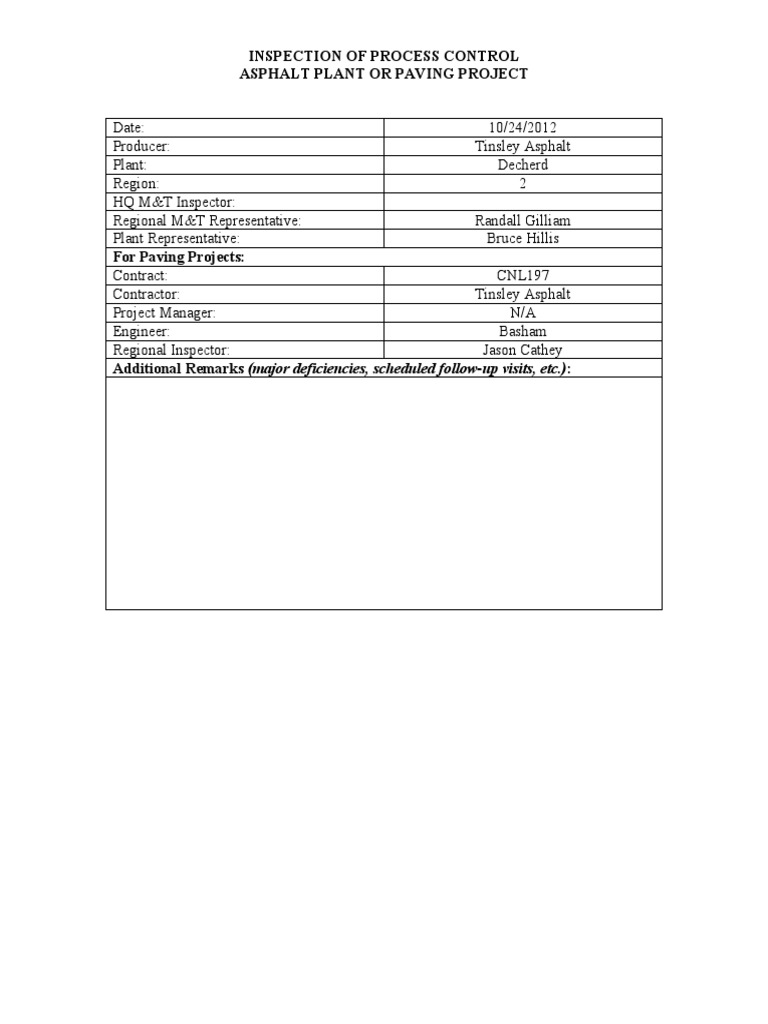 Asphalt Quality Control Plan Overview | PDF | Construction Aggregate ...