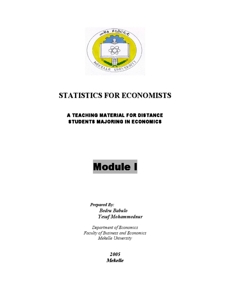 Statistics Module I | PDF | Statistics | Data