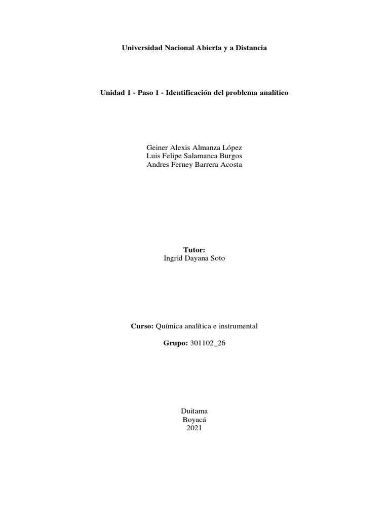 Unidad 3 - Paso 3 - Metodos Instrumentales | PDF | Átomos | Cromatografía