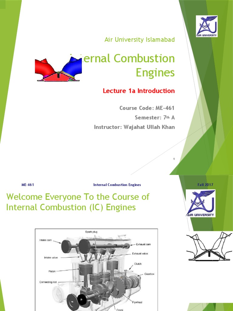 Lecture 1 Intoduction To IC Engines | PDF | Engines | Internal Combustion Engine