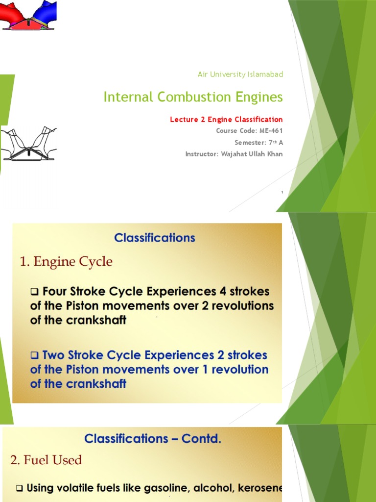 Lecture 3 Classification of Engines and Difference | PDF
