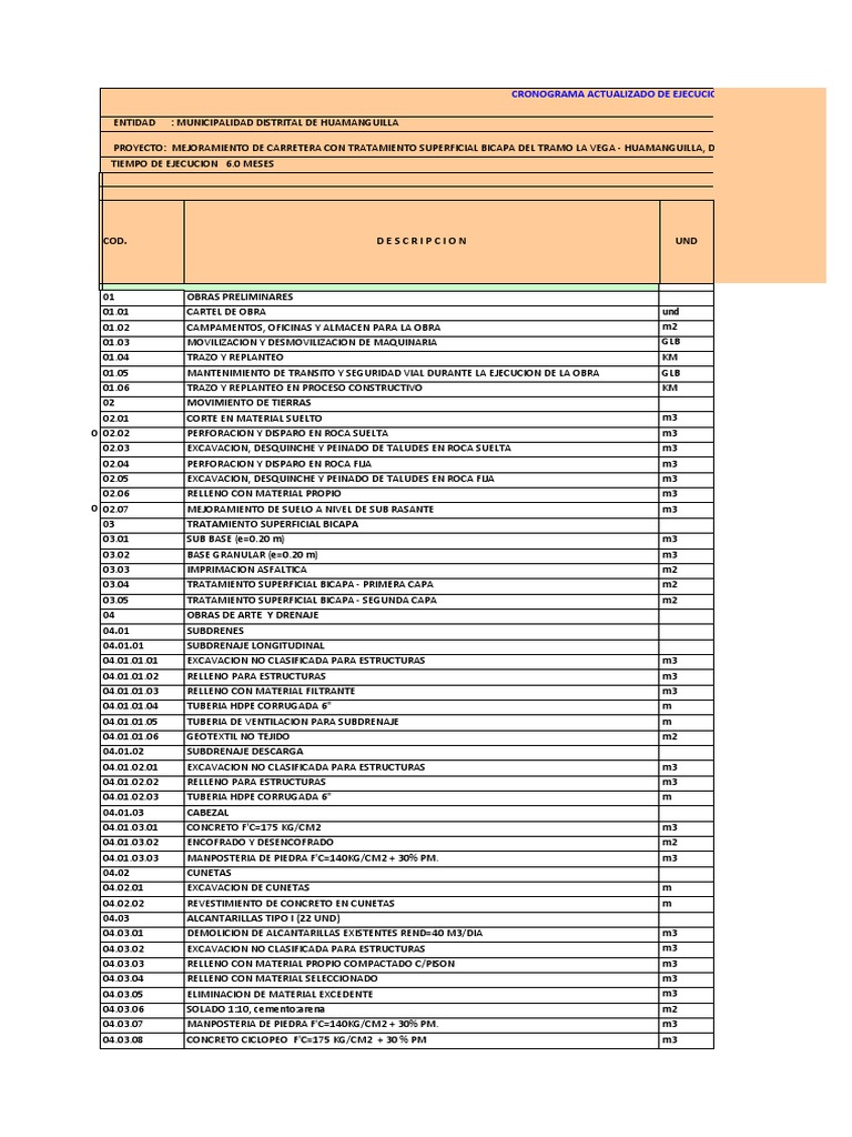 Formato Liq. Tecnica Ultimo | PDF | Horticultura y jardinería | Hormigón