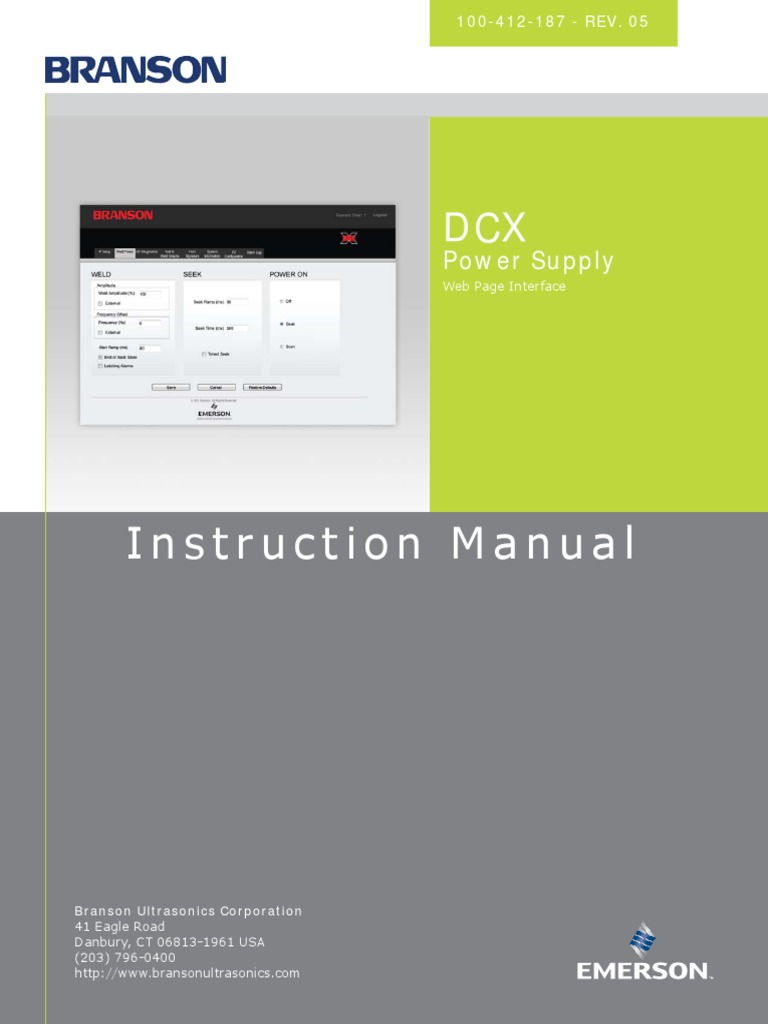 Interface Manual 100 412 187 DCX Web Page Rev 05 en 5261640 | PDF | Ip ...