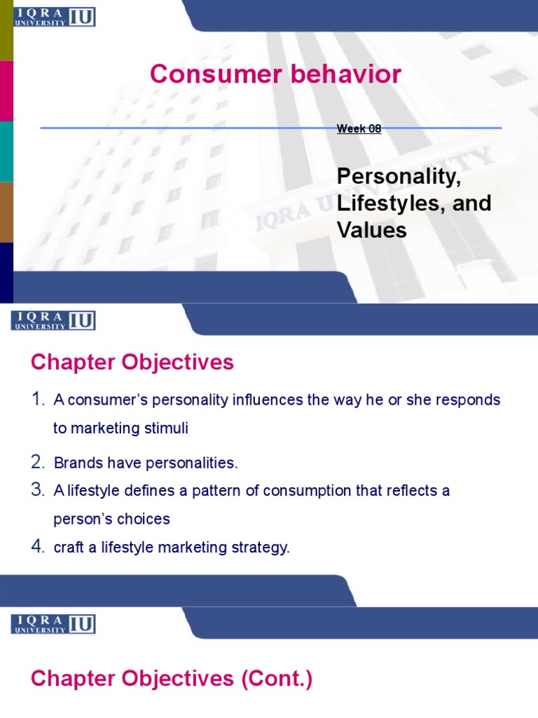 Week 6 - Personality and Psychographics | PDF | Consumer Behaviour ...
