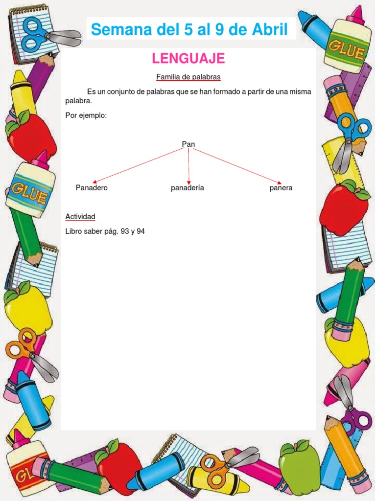 Semana Del 5 Al 9 de Abril | PDF | Artes del Lenguaje y Comunicación
