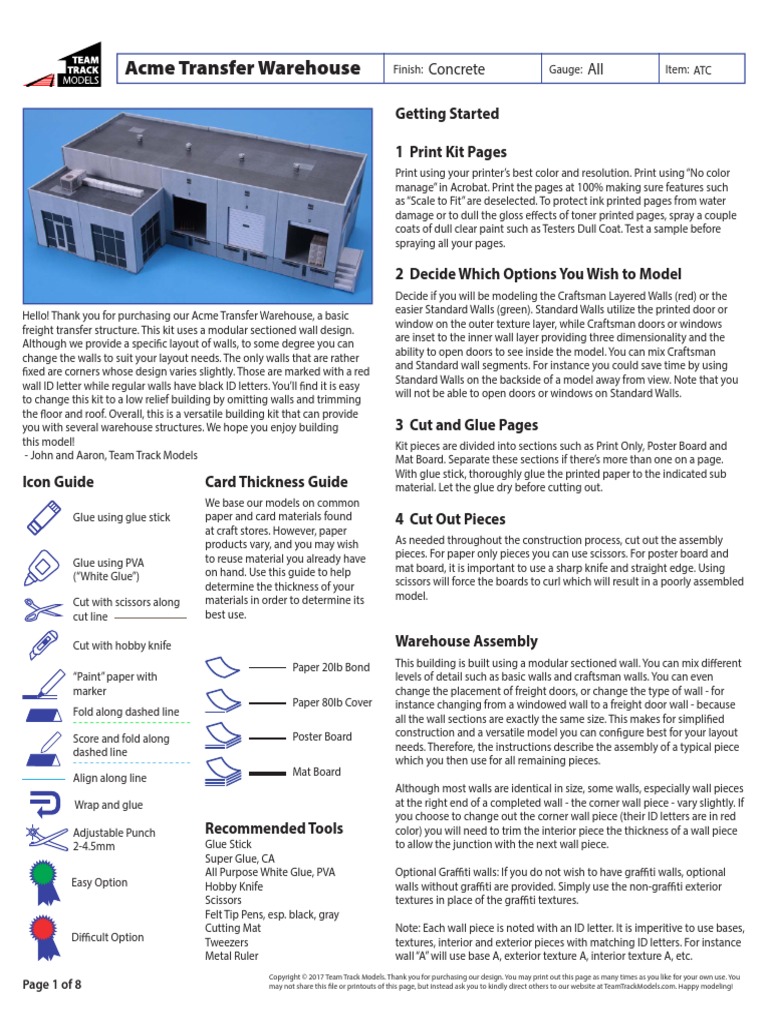 Acme Transfer Warehouse: Getting Started 1 Print Kit Pages | Download ...