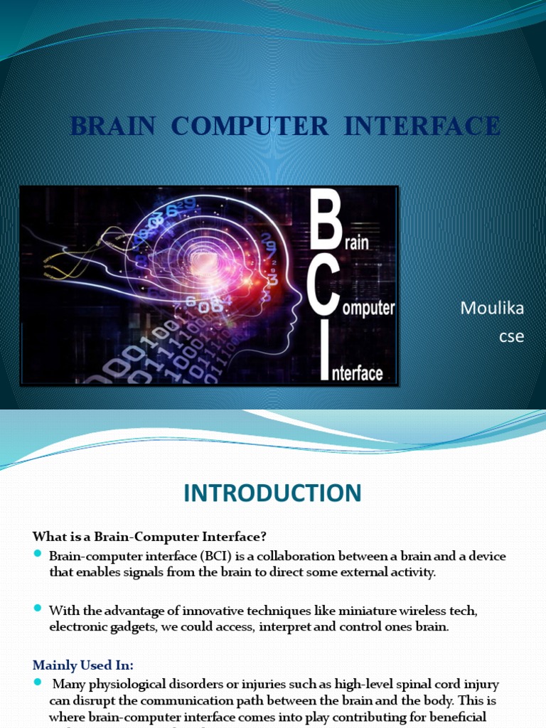 Brain Computer Interface | PDF | Brain | Electroencephalography