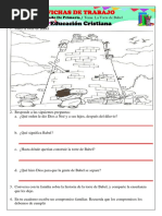 Ficha El Sacrificio de Isaac-2° Maestra Janet | PDF | Abrahán | Sarah