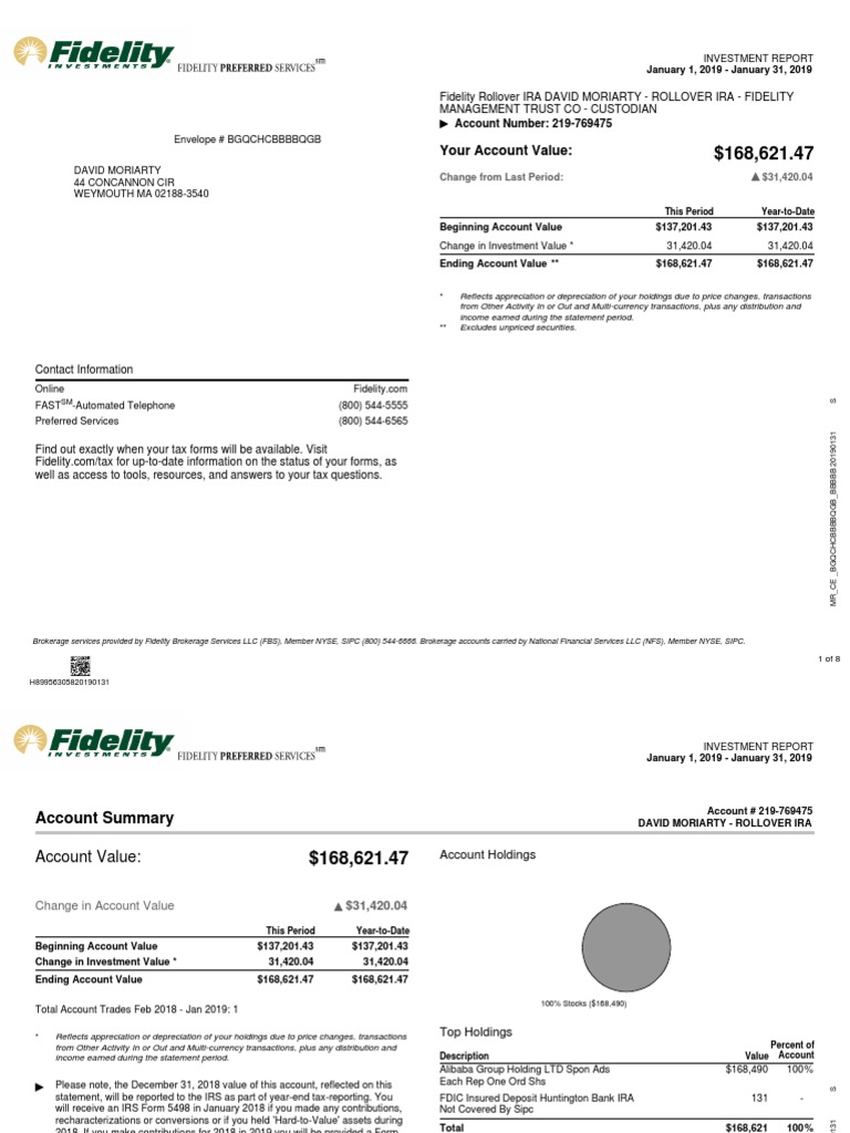 Statement 01312019 | PDF | Withholding Tax | Income Tax In The United ...