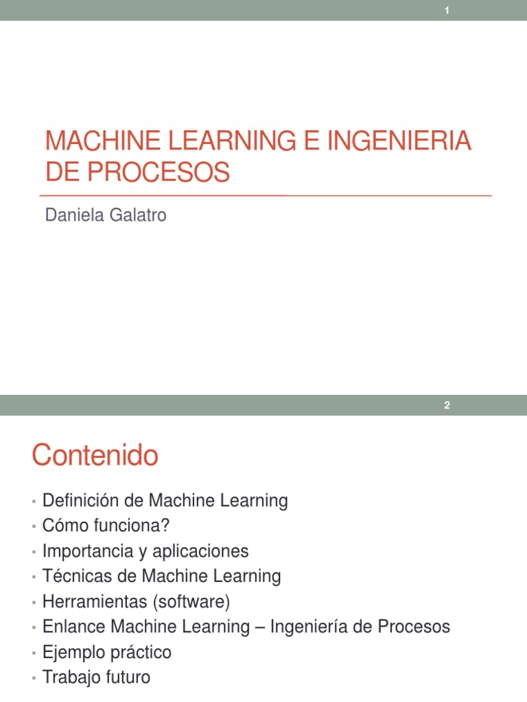 Machine Learning E Ingenieria de Procesos | PDF | Aprendizaje ...