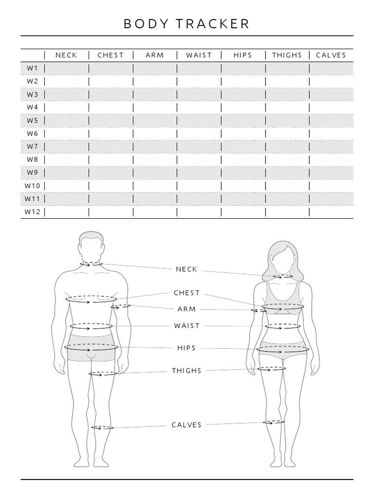 Body Tracker Template | PDF