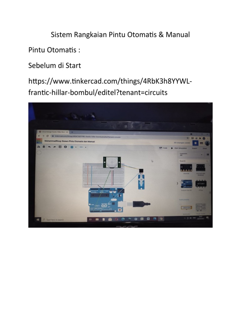 Sistem PINTU OTOMATIS & MANUAL | PDF | Griya & Taman | Teknologi & Rekayasa