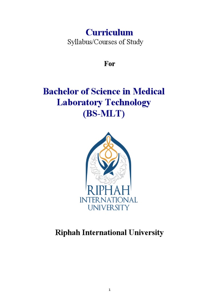 MLT Revised Curriculum (U) 19-12-2019 (Final Version) | PDF ...