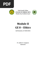 Ethics Module | PDF | Reason | Inductive Reasoning