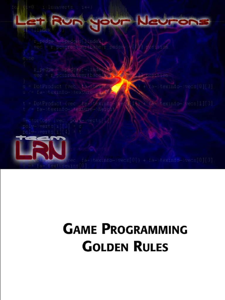 Charles River Media - Game Programming Golden Rules (Game Development ...