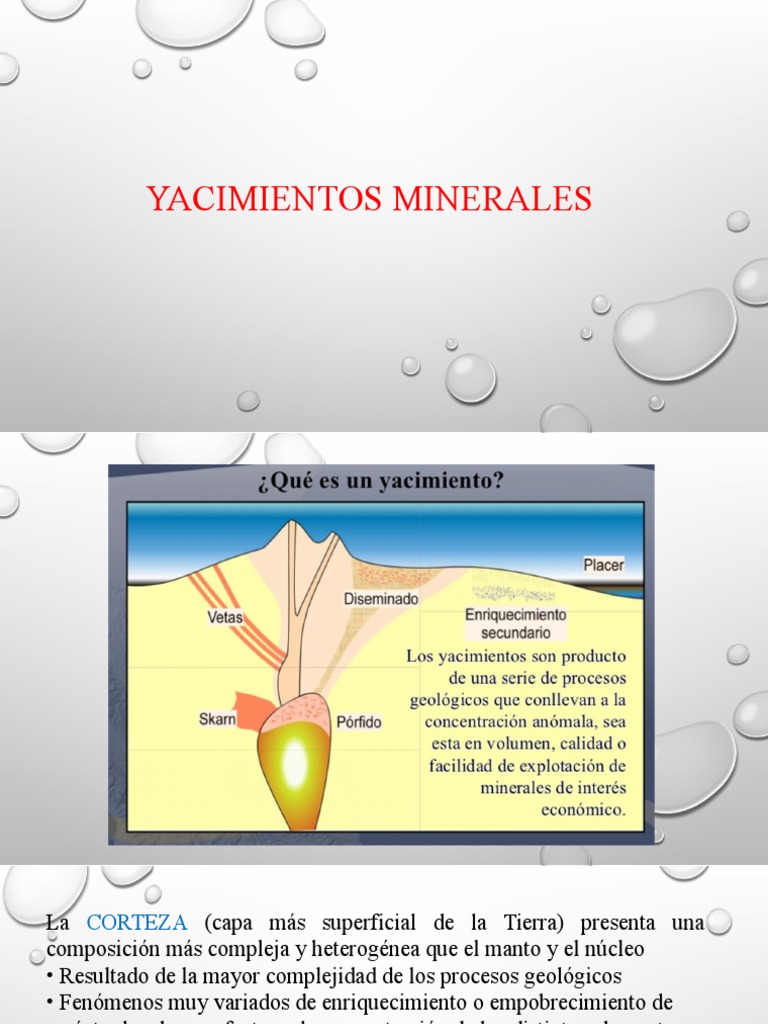 Yacimientos Minerales | PDF | Roca (geología) | Minerales