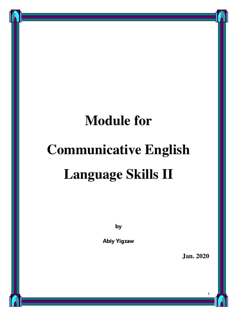 Communicative English Language Skills II (EnLa102) | PDF | Human Nature ...