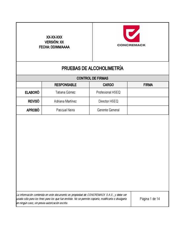 Pruebas de Alcoholimetria | PDF | Etanol | Residuos