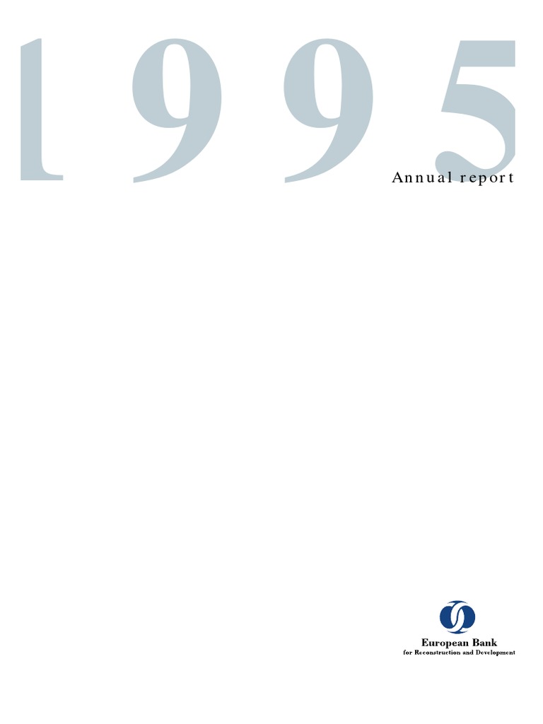 Annual Report 1995 English | PDF | Economies | Investing