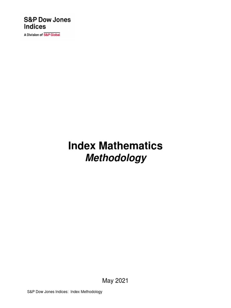 Methodology Index Math | PDF | Stock Market Index | Index (Economics)