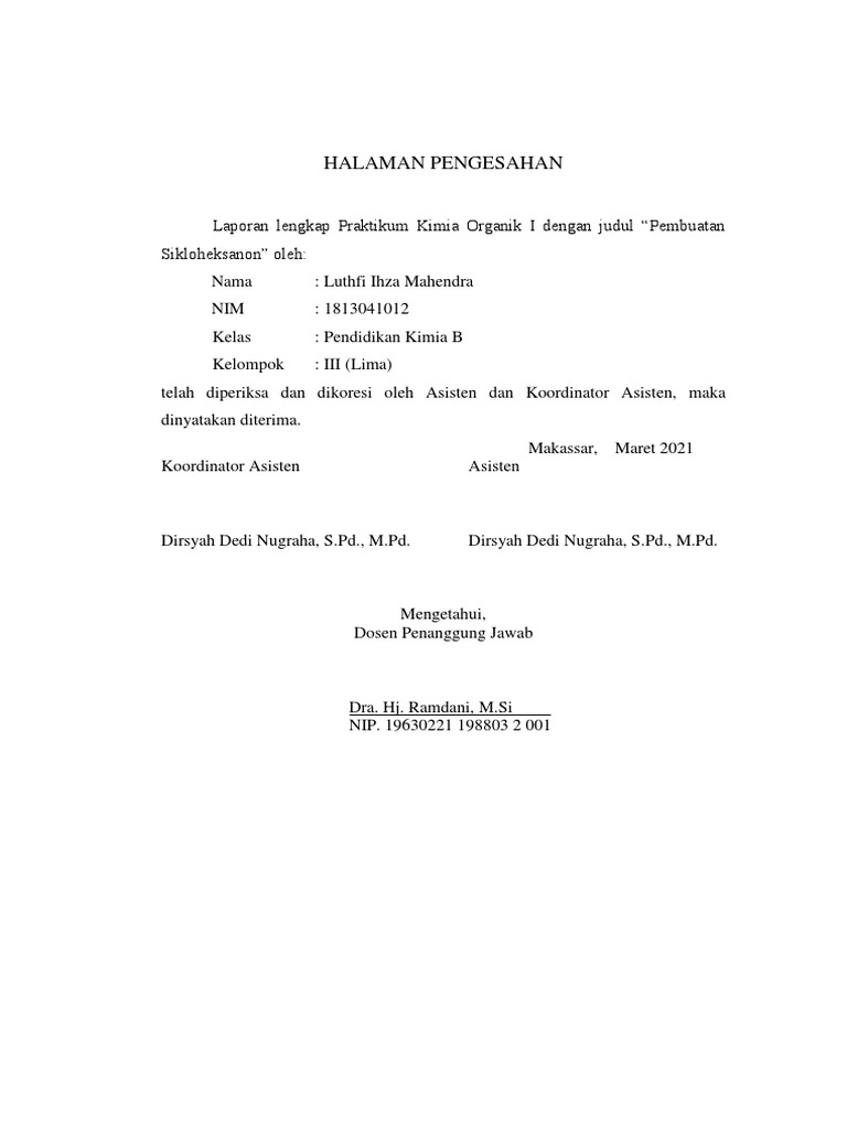 Unit 4 Pembuatan Sikloheksanon Hal. 2-5 | PDF