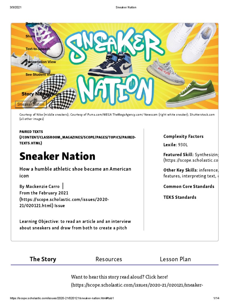 Sneaker Nation PDF | PDF | Sneakers | Softlines (Retail)
