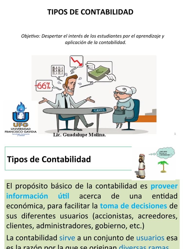 1.3 Tipos de Contabilidad | PDF | Contabilidad financiera | Contabilidad