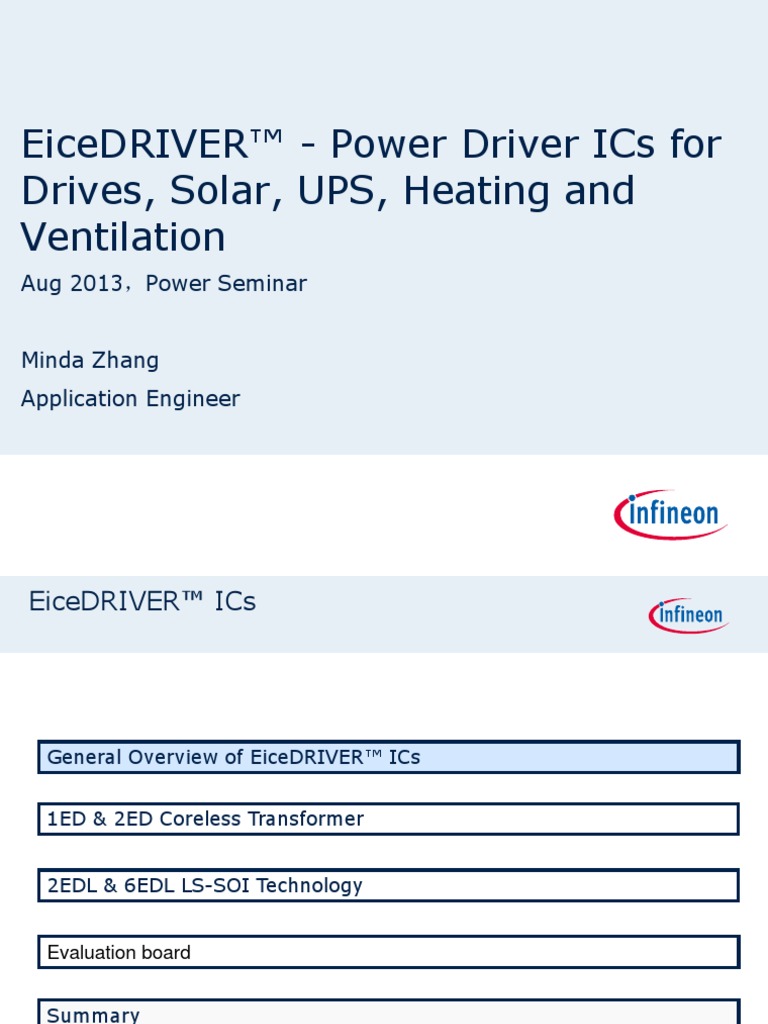 Eicedriver™ - Power Driver Ics For Drives, Solar, Ups, Heating and ...