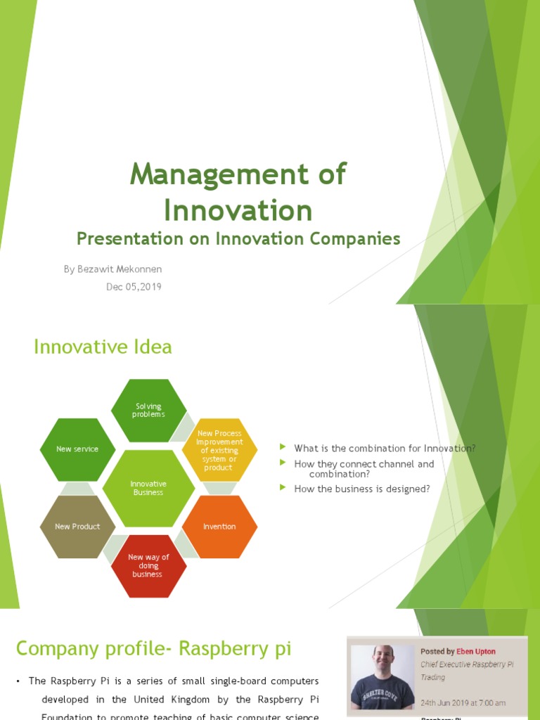 Innovation Management in Raspberry Pi | PDF | Raspberry Pi | Computer ...
