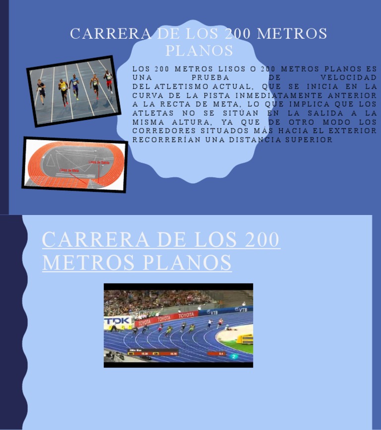 Carrera de Los 200 Metros Planos | PDF