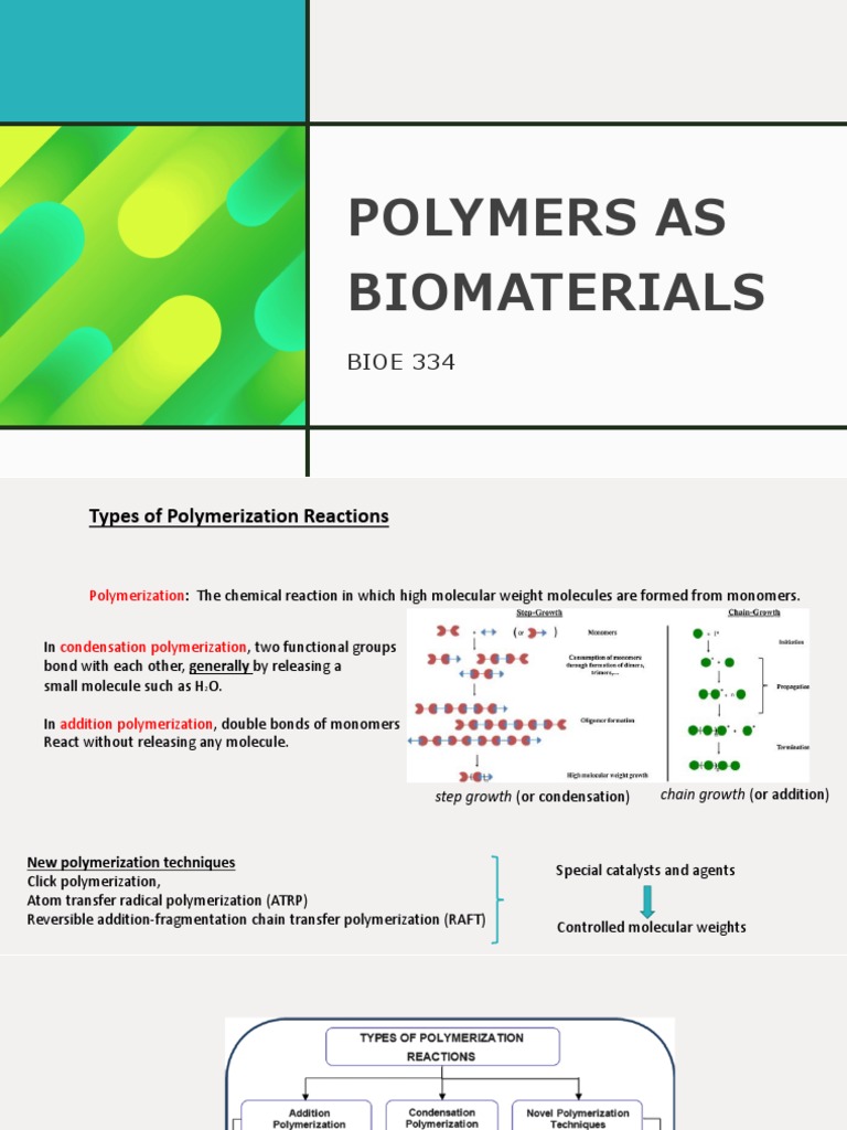 Polymerization Processes Overview | PDF | Polymerization | Polymers