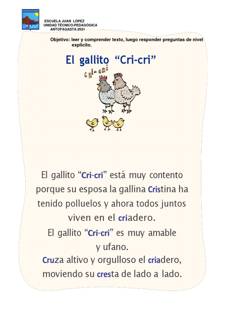 El Gallo Cri Cri Lunes 10 Mayo | PDF
