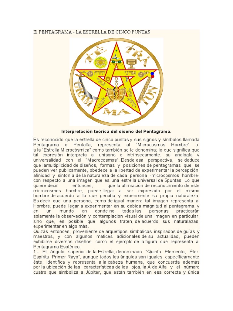 Un análisis detallado de la simbología y significado del Pentagrama ...