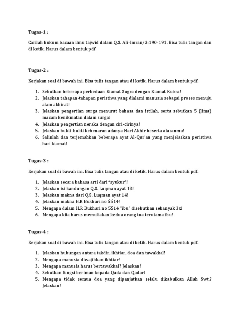 Tugas PAI | PDF