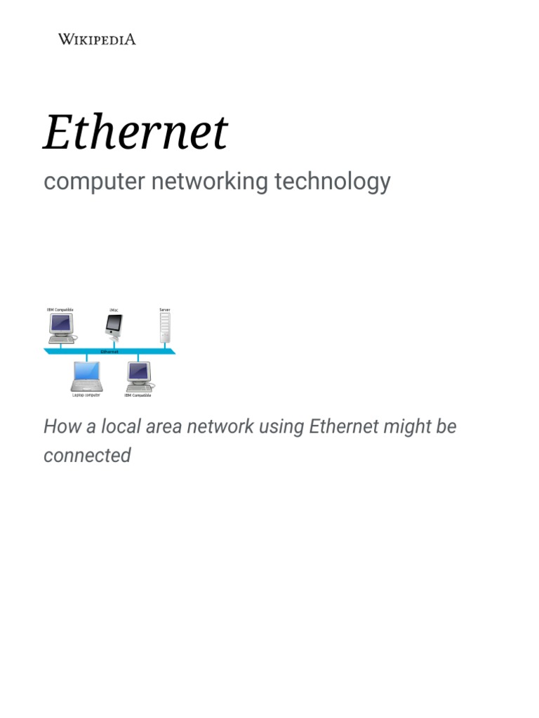 Ethernet: Computer Networking Technology | PDF | Ethernet | Computing