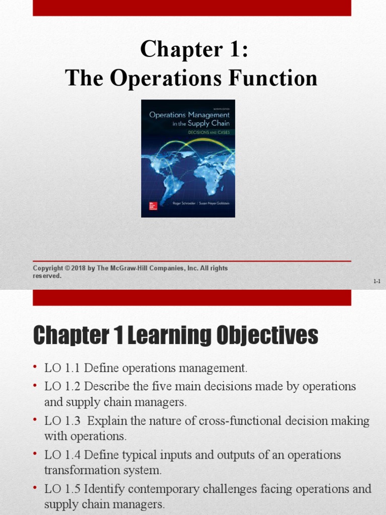 The Operations Function: Reserved | PDF | Operations Management ...