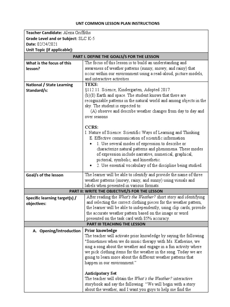 Formal Observation Lesson Plan 2 | PDF | Reading Comprehension | Teachers