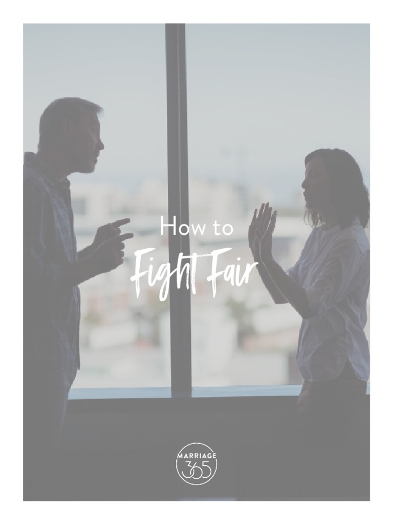 Fair Fighting Strategies for Couples | PDF | Marriage | Human Nature