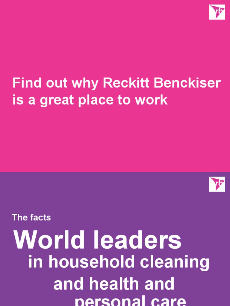 Find Out Why Reckitt Benckiser Is A Great Place To Work | PDF | Sales ...