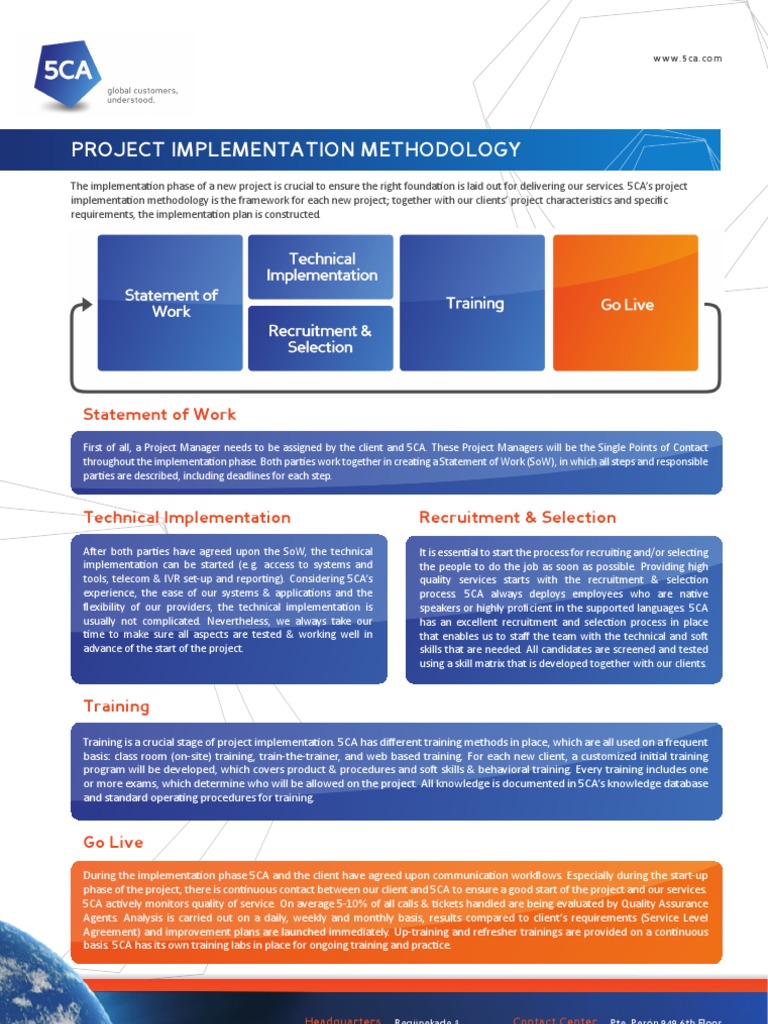 5CA-Methodology Project | PDF | Call Centre | Recruitment
