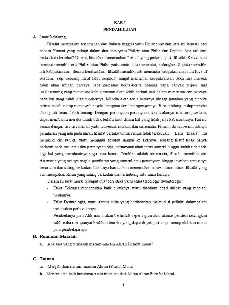 Aliran Aliran Filsafat Moral Ardina Zai | PDF | Politik | Sains & Matematika