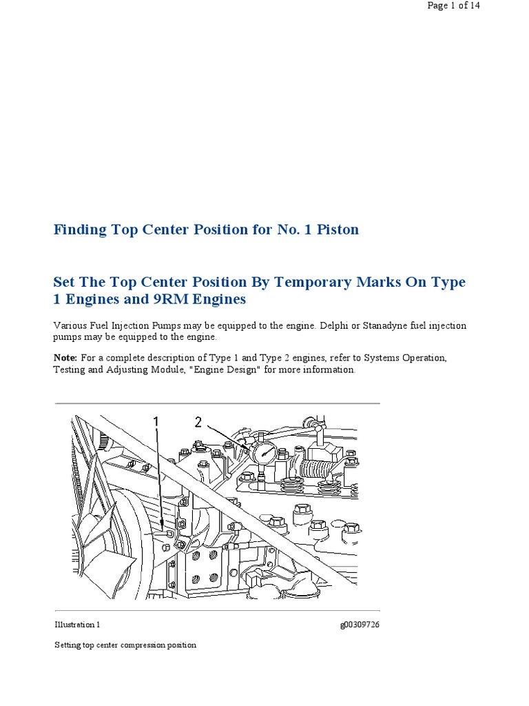 Setting Diesel Injection Pump Timing | PDF | Pump | Fuel Injection