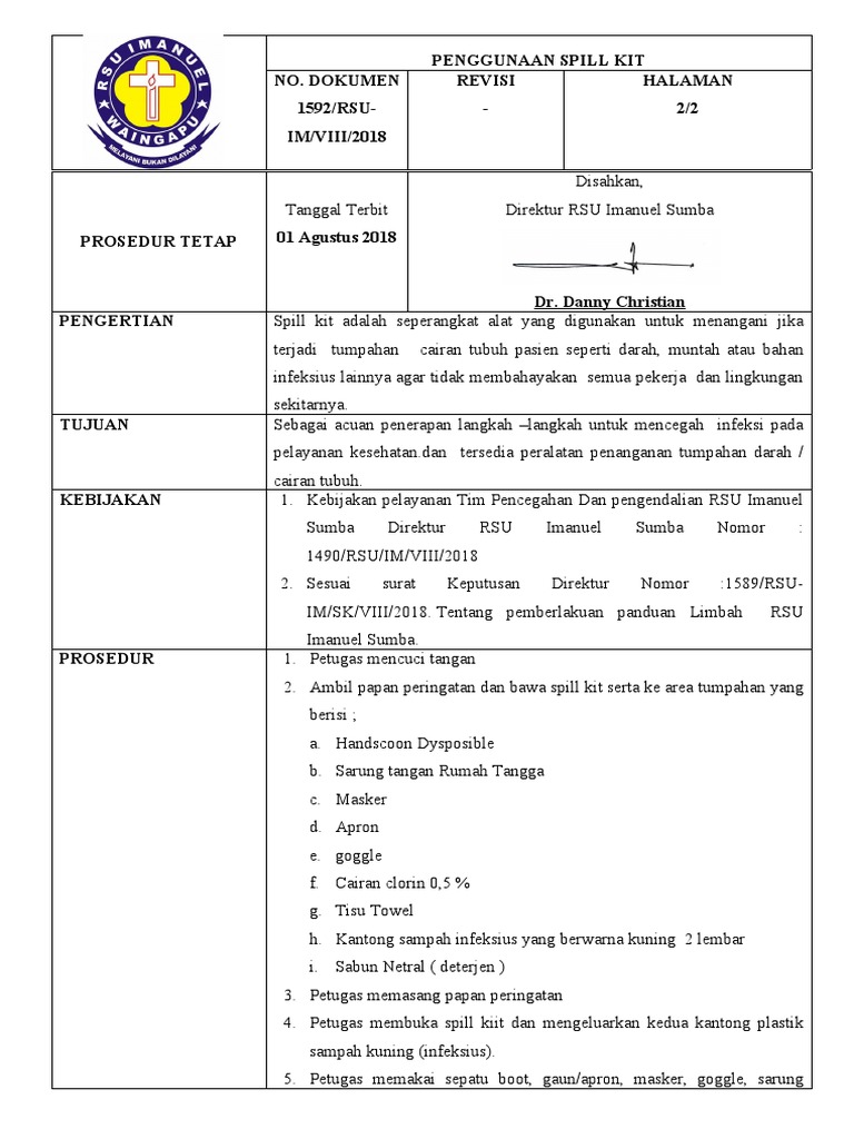 Spo Penggunaan Spilkit | PDF