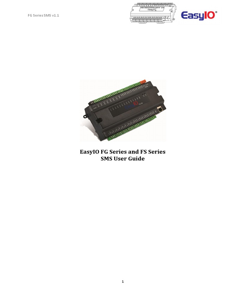 17 EasyIO FG Series SMS v1.1 | PDF | Boolean Data Type | Ip Address