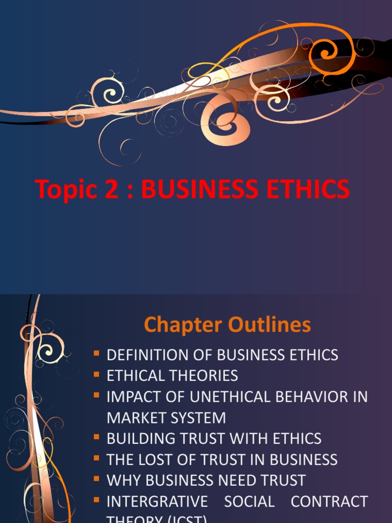 Chapter 2 - Business Ethics Theory-For Students | PDF | Business Ethics ...