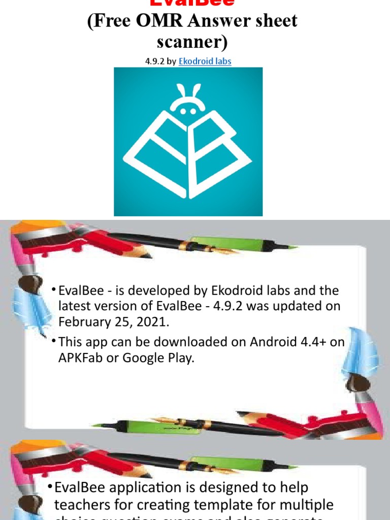 (Free OMR Answer Sheet Scanner) : Ekodroid Labs | PDF