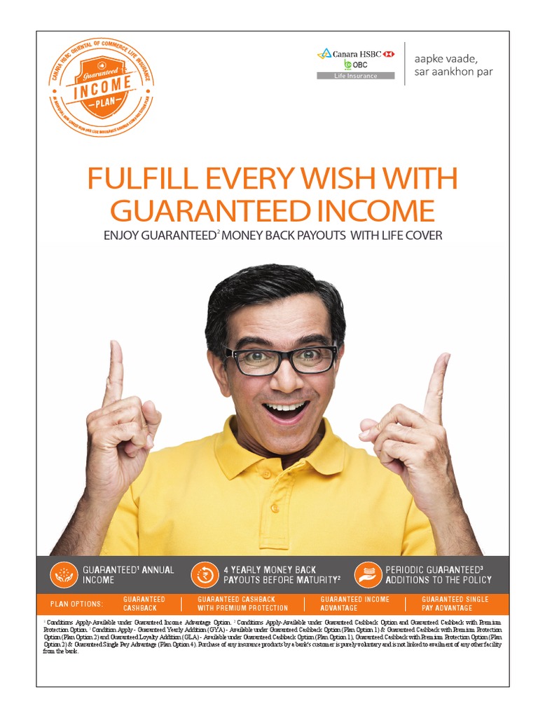 Guaranteed Income Plan | PDF | Life Insurance | Insurance